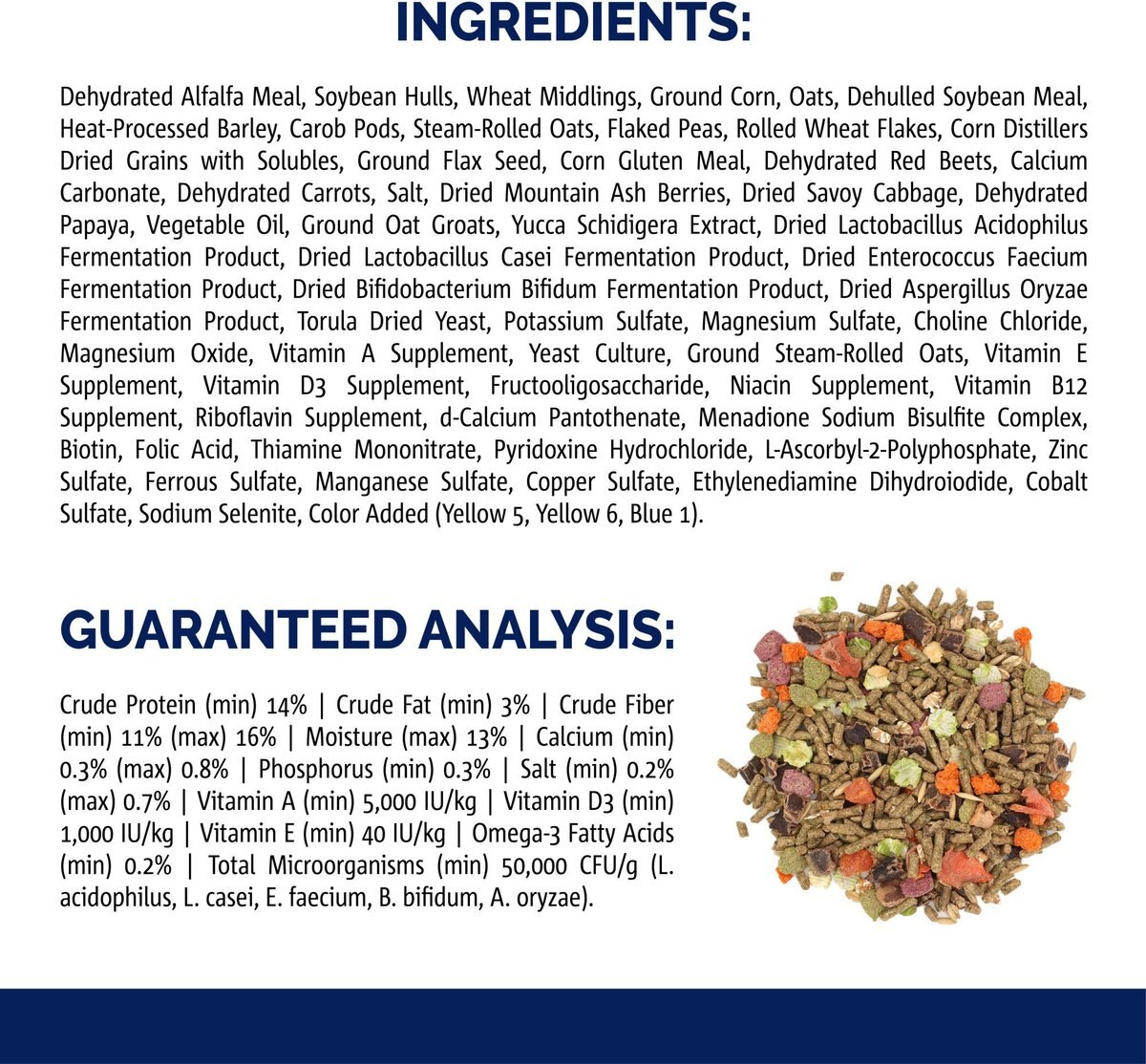 VITAKRAFT Menu Alfalfa Pellets Blend Vitamin & Mineral Fortified ...