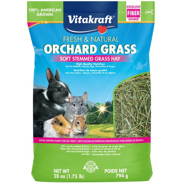 OXBOW Orchard Grass Hay Small Animal Food, 40-oz bag - Chewy.com