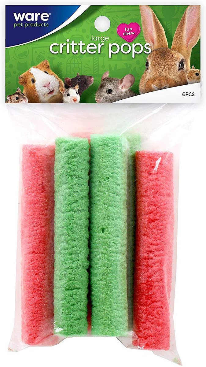 WARE Critter Pops Small Animal Fun Chew Treats, Large - Chewy.com