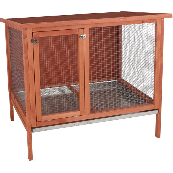 Out of Stock - TRIXIE Natura Rabbit Hutch with Sloped Roof, Glazed Pine ...