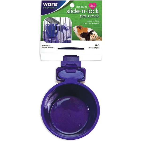 LIXIT Quick Lock Crock Small Animal Bowl,10-oz, Granite - Chewy.com