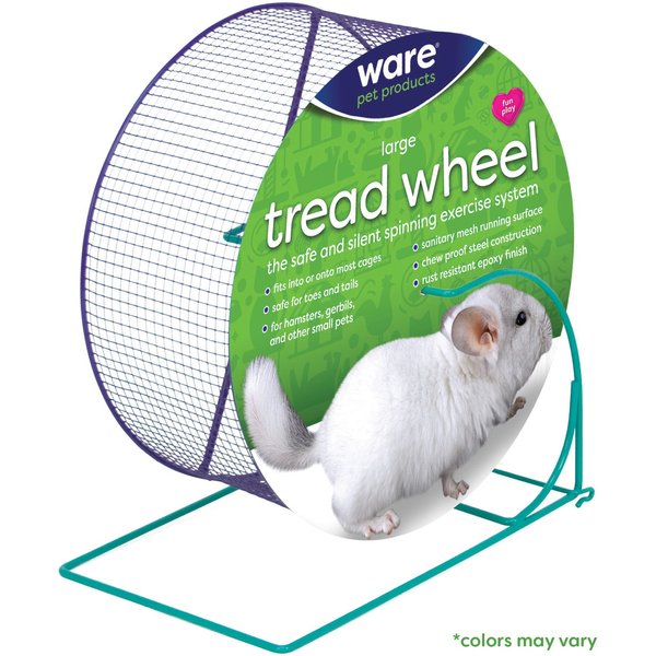 EXOTIC NUTRITION Silent Runner Small Animal Exercise Wheel, Yellow ...