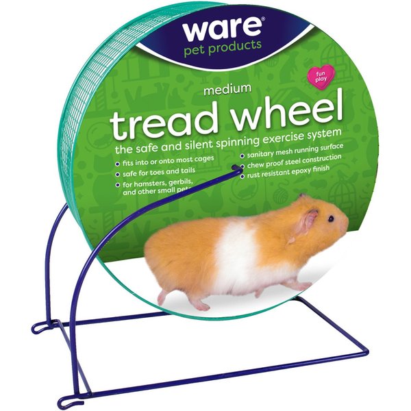 WARE Flying Saucer Small Animal Exercise Wheel, Color Varies, Small ...