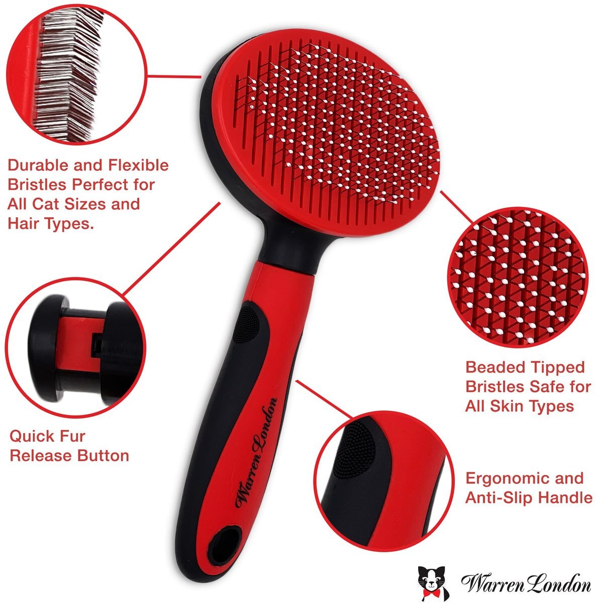 WARREN LONDON Cat Pin Brush - Chewy.com