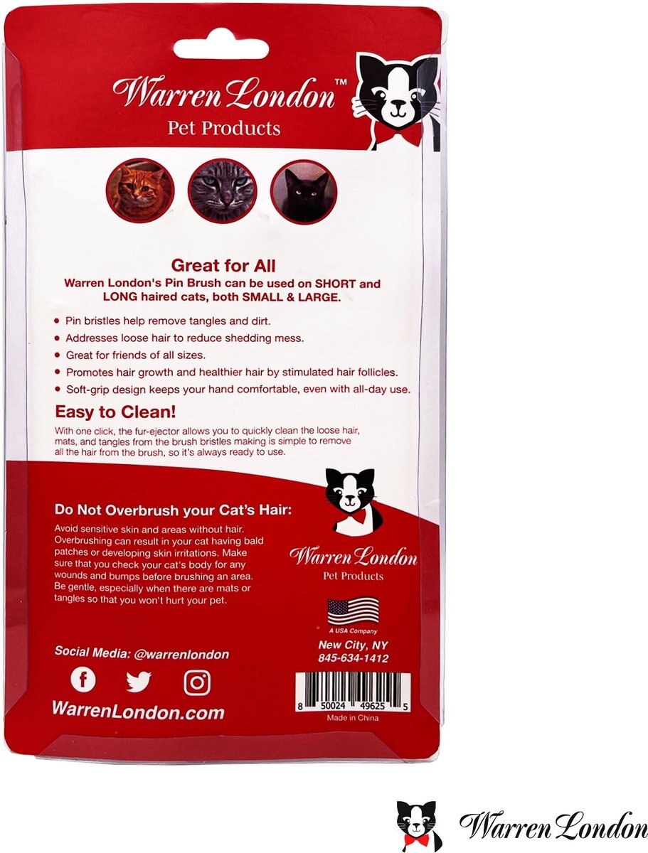 WARREN LONDON Cat Pin Brush - Chewy.com
