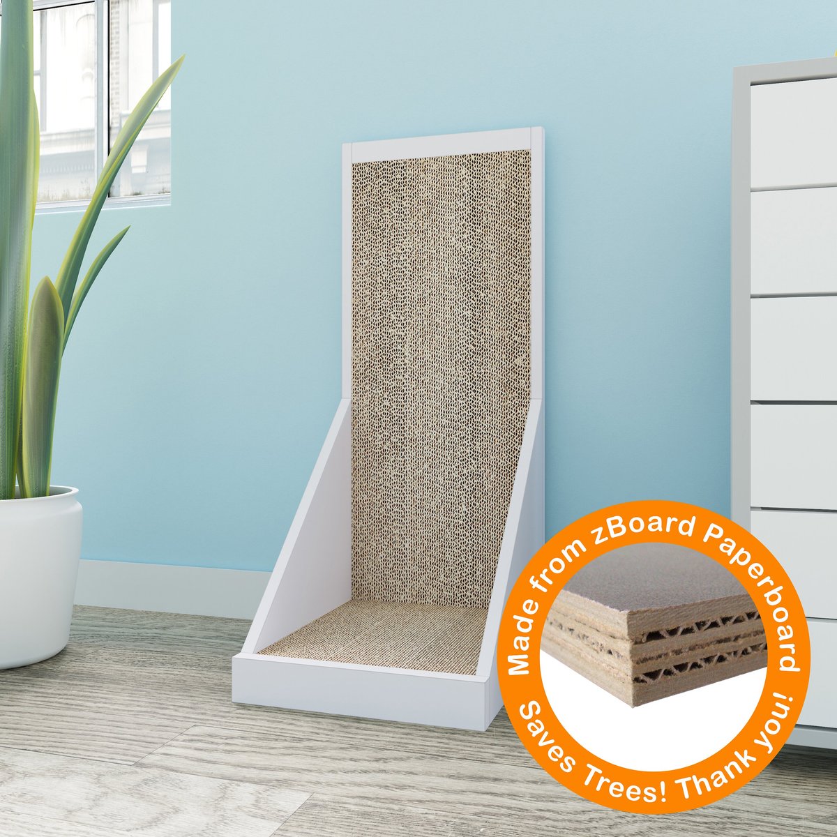 Out of Stock - WAY BASICS zBoard Paperboard Vertical Scratcher Cat Toy ...