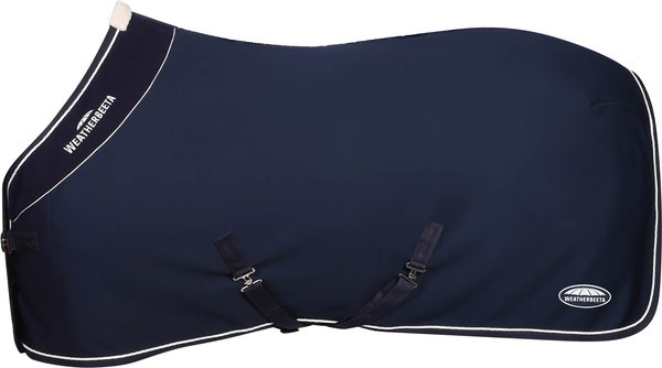WEATHERBEETA Opulence Show Sheet Standard Neck Horse Sheet, Navy/White ...