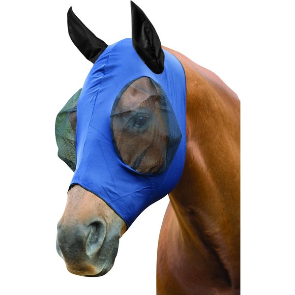 WEATHERBEETA Stretch Bug Eye Horse Fly Mask with Covered Ears, Navy ...