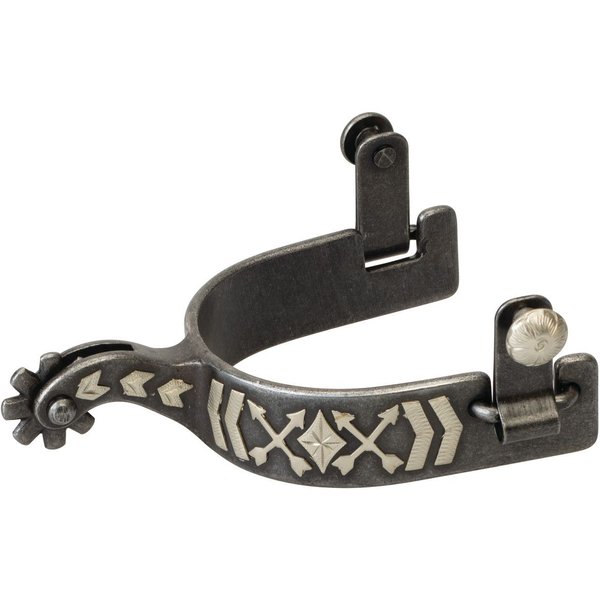 WEAVER EQUINE Engraved German Silver Trim Men's Show Spurs - Chewy.com