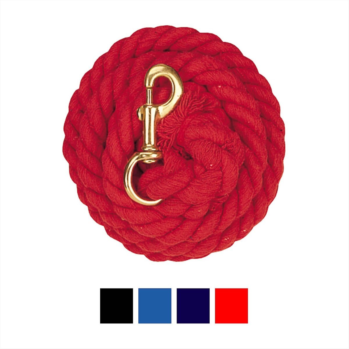 WEAVER EQUINE Cotton Horse Lead Rope, Red - Chewy.com