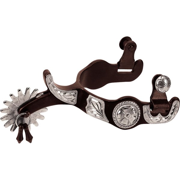 WEAVER EQUINE Engraved German Silver Trim Men's Show Spurs - Chewy.com