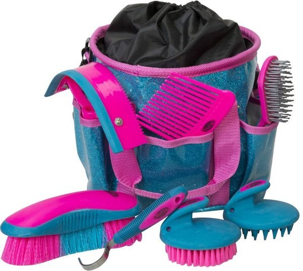 WEAVER EQUINE Horse Grooming Kit, Blue/Pink - Chewy.com