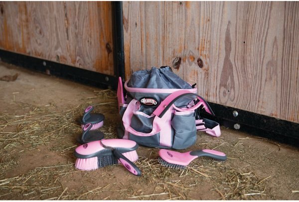 WEAVER EQUINE Horse Grooming Kit, Grey/Pink - Chewy.com