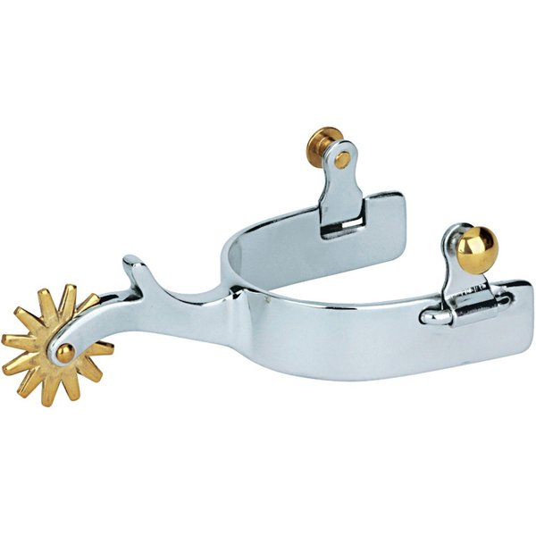 WEAVER EQUINE Engraved German Silver Trim Men's Show Spurs - Chewy.com