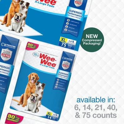 Discontinued - WEE-WEE Pads Superior Performance with Runoff Edge Guard ...