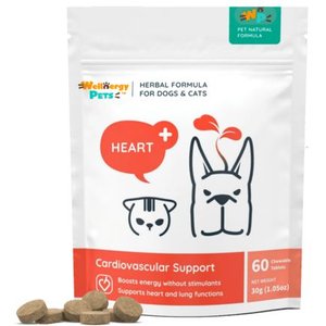 NATURVET Cardiovascular Support Tablets Heart Supplement for Dogs, 60 ...