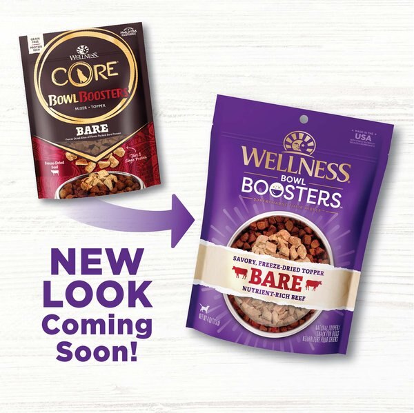 WELLNESS CORE Bowl Boosters Bare Beef Freeze-Dried Dog Food Mixer or ...