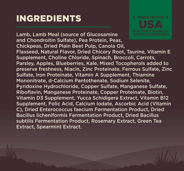 WELLNESS CORE Grain-Free Lamb Recipe Dry Dog Food, 22-lb bag - Chewy.com