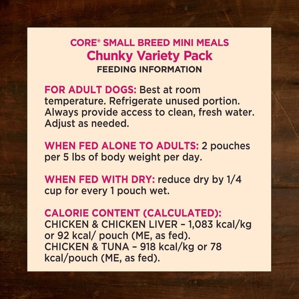 WELLNESS CORE Mini Meals Chicken & Chicken Liver, Chicken & Tuna ...