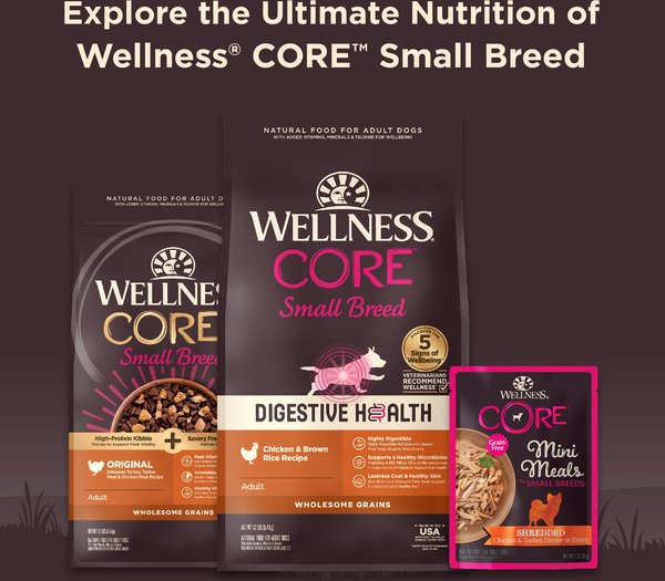 WELLNESS CORE Mini Meals Variety Pack Small Breed Grain-Free Wet Dog ...