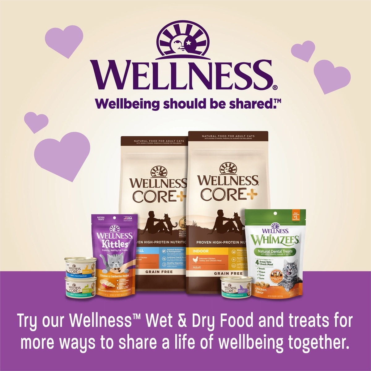 WELLNESS Kittles Natural Grain-Free Tuna & Cranberries Crunchy Cat ...