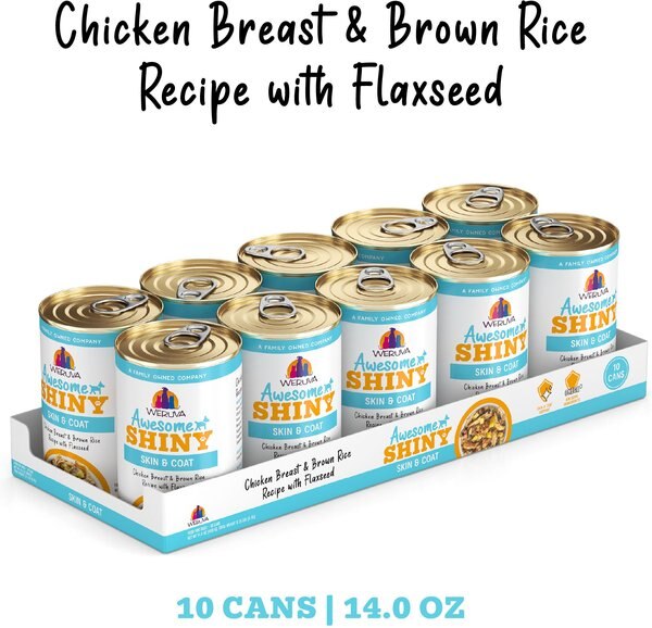 WERUVA Awesome Shiny, Chicken Breast & Brown Rice Recipe with Flaxseed ...