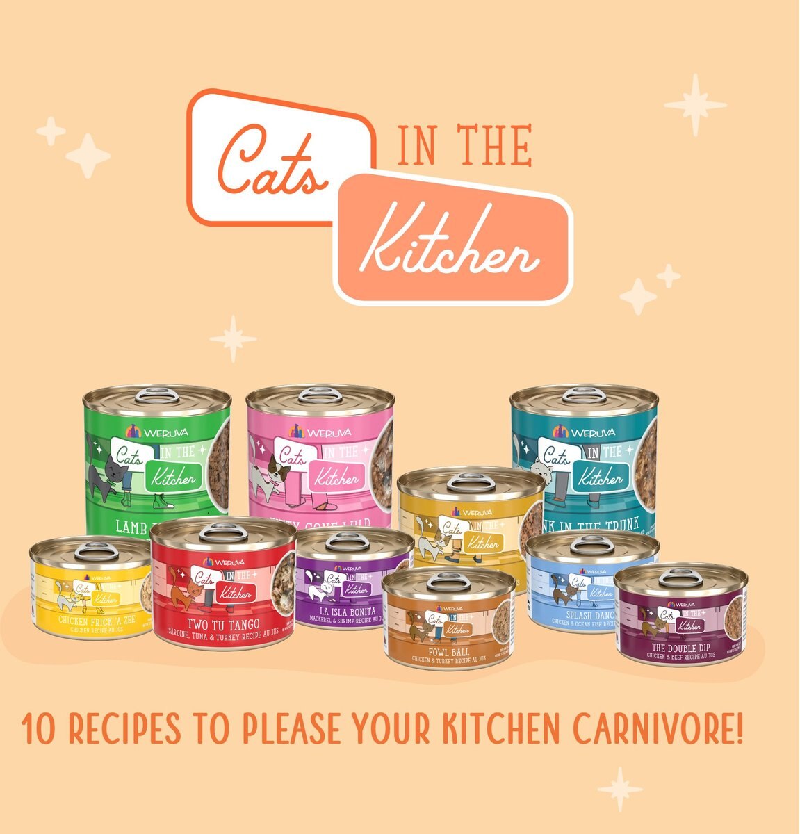 WERUVA Cats in the Kitchen Lamb Burgini Lamb Au Jus Grain-Free Wet Cat ...