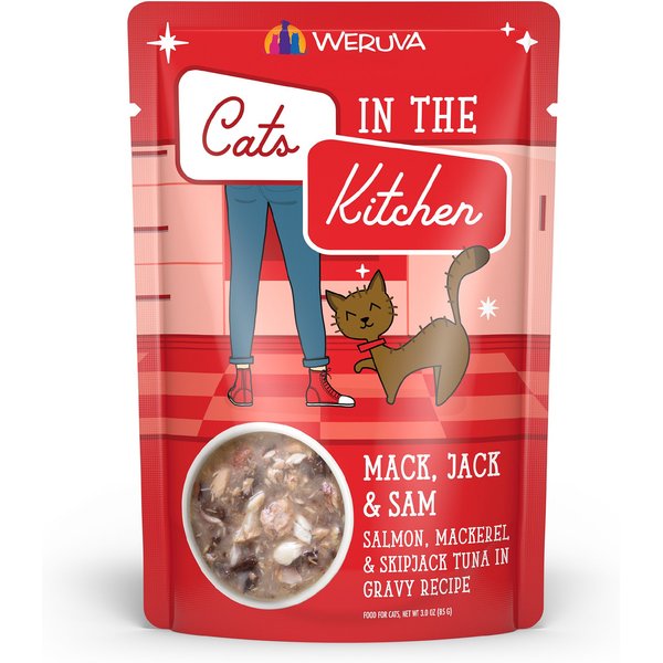 WERUVA Cats in the Kitchen Chick Magnet Chicken & Mackerel Recipe Grain ...