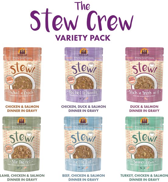 WERUVA Classic Stews The Stew Crew Variety Pack Grain-Free Wet Cat Food ...