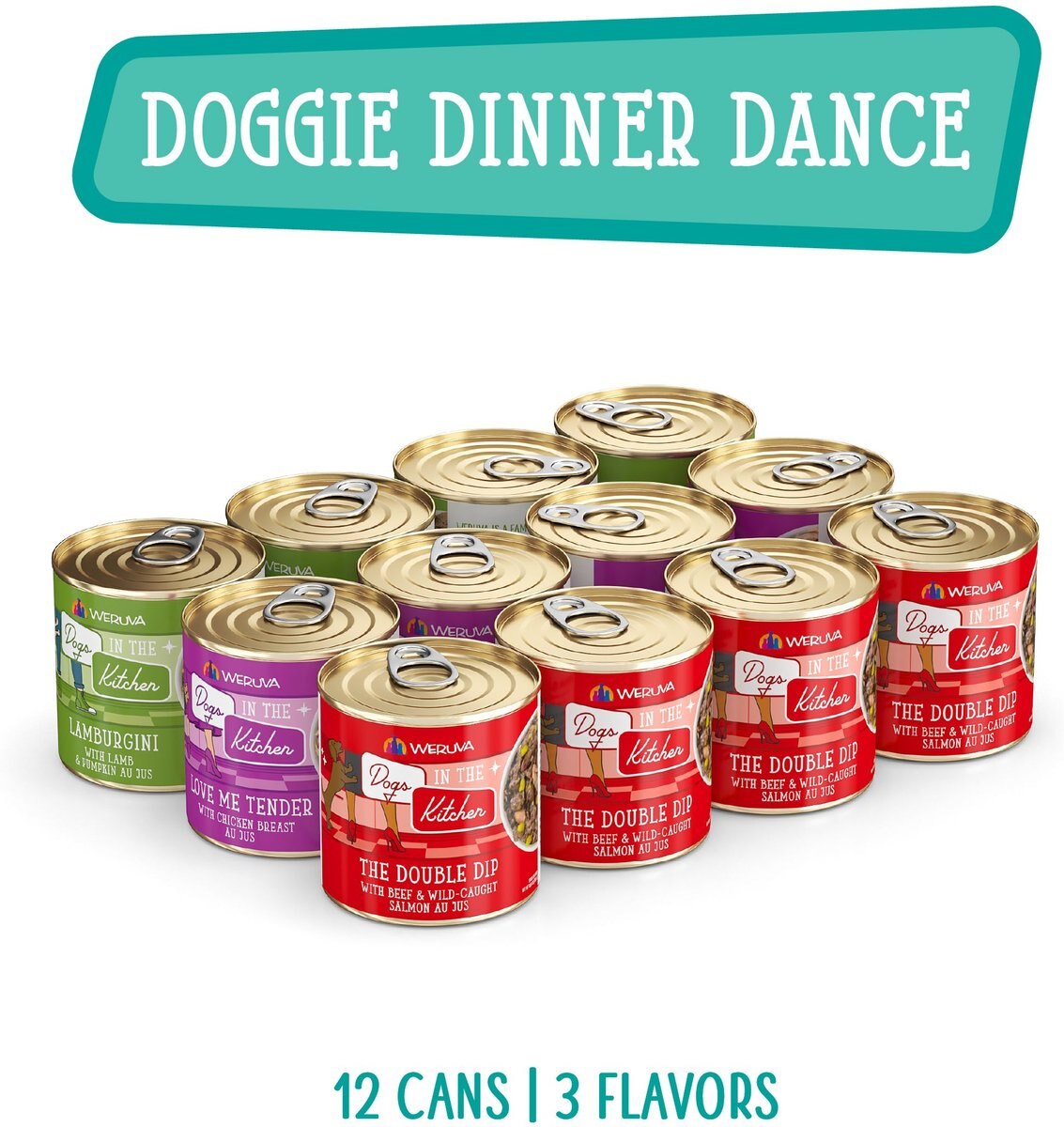 WERUVA Dogs in the Kitchen Doggie Dinner Dance! Variety Pack Grain-Free ...