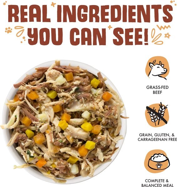 WERUVA Wok the Dog with Chicken, Beef & Pumpkin in Gravy Grain-Free ...