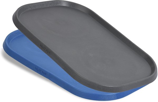 WEST PAW Seaflex Dog & Cat Placemat, Sea Fog - Chewy.com