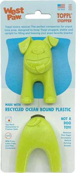 WEST PAW Toppl Stopper 2 Pack Dog Bowl Accessory, Green - Chewy.com