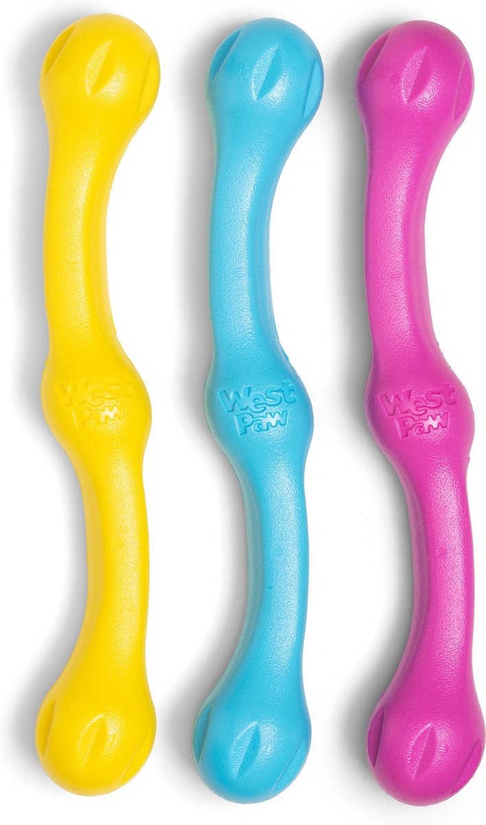 WEST PAW Zwig Tough Dog Chew Toy, Aqua Blue, Large: 13.75-in - Chewy.com
