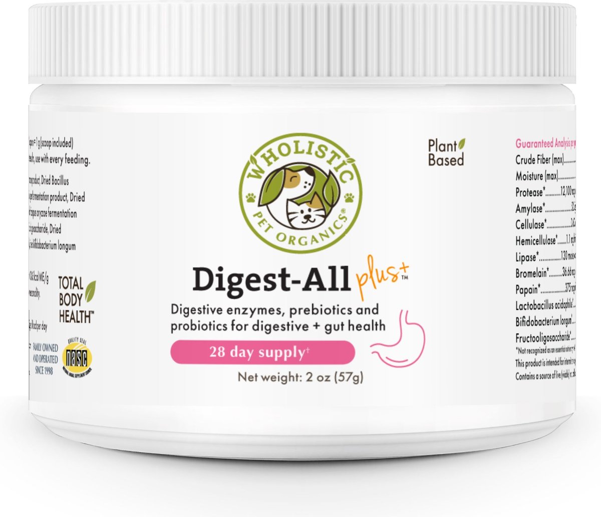 WHOLISTIC PET ORGANICS Digest-All Plus Digestive Support for Dogs ...