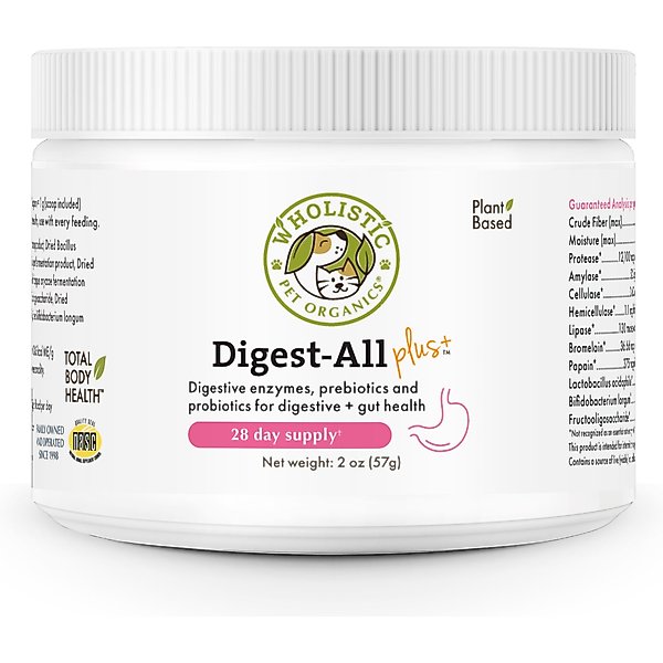 WHOLISTIC PET ORGANICS Digest-All Plus Digestive Support for Dogs ...