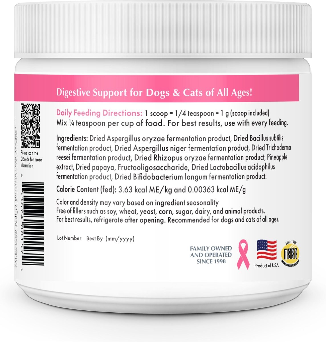 WHOLISTIC PET ORGANICS Digest-All Plus Digestive Support for Dogs ...