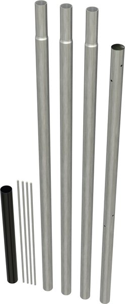 WILD BIRD LOVERS Steel Gourd Pole Kit for 8 Gourds Purple Martin Bird ...