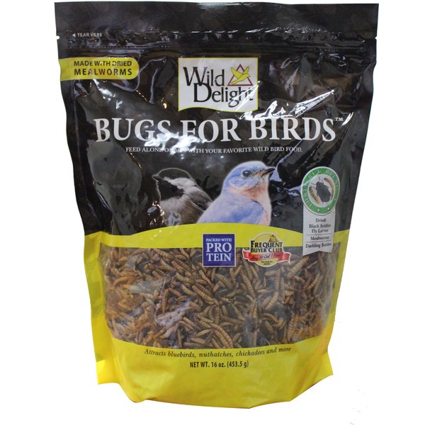 WILD DELIGHT Bugs for Birds Wild Bird Food, 16-oz bag - Chewy.com