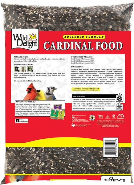 WILD DELIGHT Cardinal Wild Bird Food, 7-lb - Chewy.com