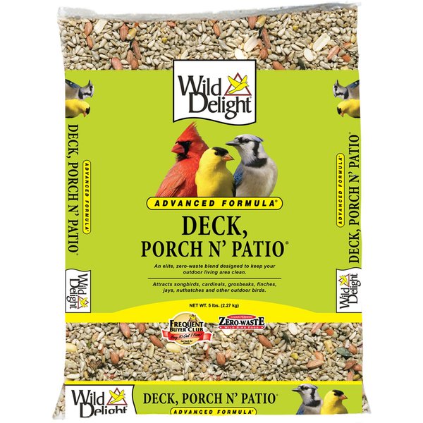 WILD DELIGHT Deck, Porch N' Patio Wild Bird Food, 5-lb bag - Chewy.com
