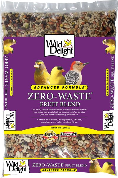 WILD DELIGHT Zero Waste Fruit Blend Wild Bird Food, 20-lb bag - Chewy.com