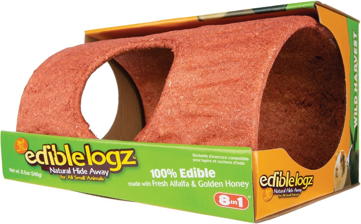 WILD HARVEST Edible Logz Natural Small Pet Hideaway - Chewy.com