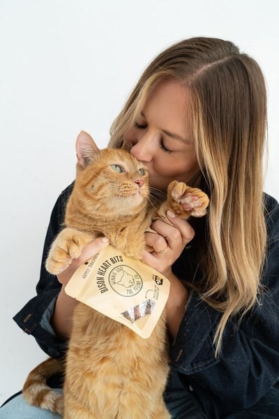 WINNIE LOU Bison Heart Bits Freeze-Dried Cat Treats, 1-oz bag - Chewy.com