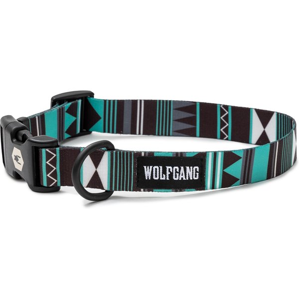PINK PAPYRUS Blue White Polyester Dog Collar, Large: 18 to 28-in neck 1 ...