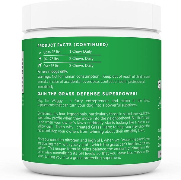 WONDER PAWS Grass Hero Burn Spot Treatment & Urinary Health Soft Chews ...