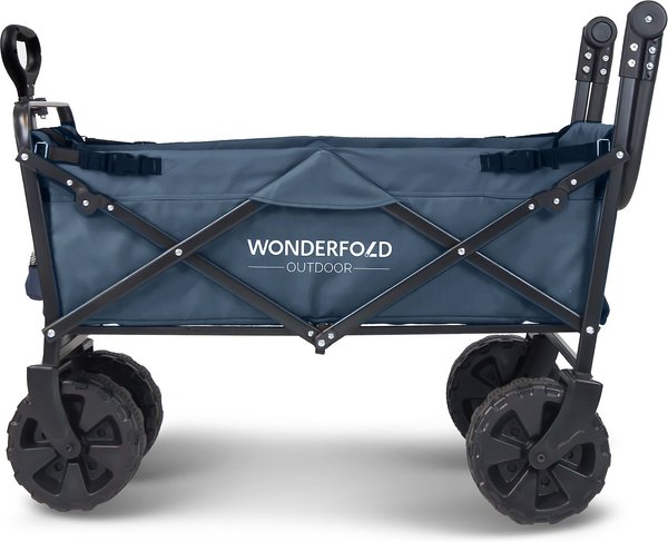 WONDERFOLD Utility Outdoor Beach Tires Dog & Cat Wagon, Blue - Chewy.com