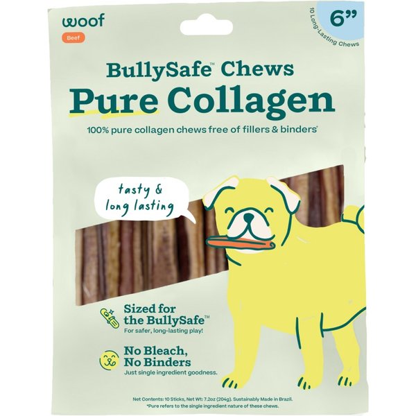 WOOF All-Natural Collagen Sticks Dog Treats, 6-inch, 10 count - Chewy.com
