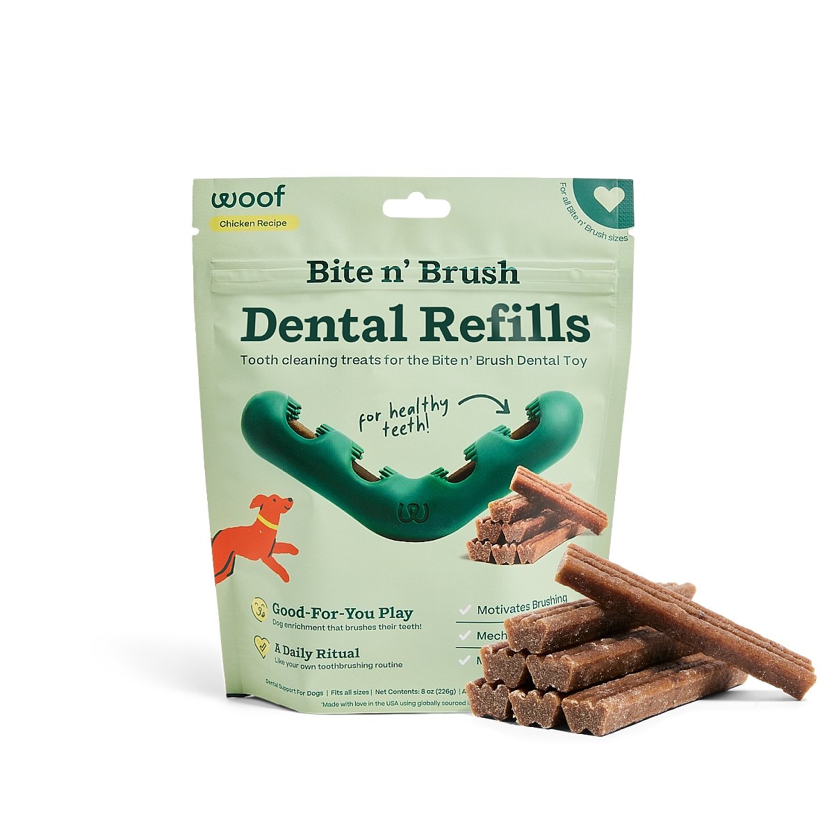 Product Reviews for WOOF Bite n' Brush Refill Grain-Free Chicken Sticks ...