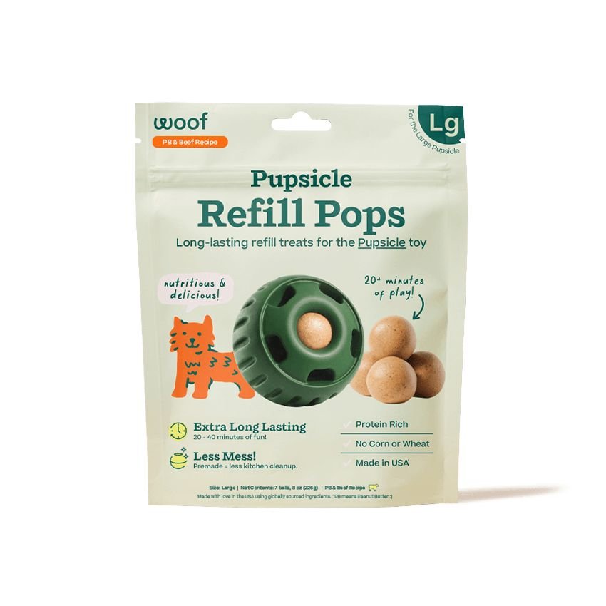 Questions and Answers about WOOF Pupsicle Pops Refills Beef & Peanut ...